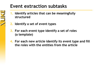 Crowdsourcing event extraction | PPT
