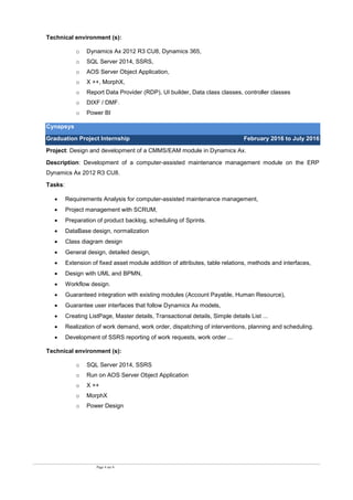 Rawdha mabrouki cv - english | PDF