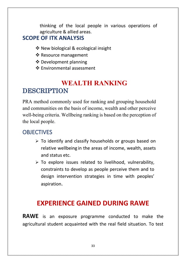 Rawe Report | PDF | Agriculture | Industries