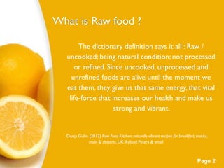 Raw food | PPT