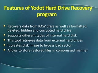 Raw Hard Drive Recovery | PPT