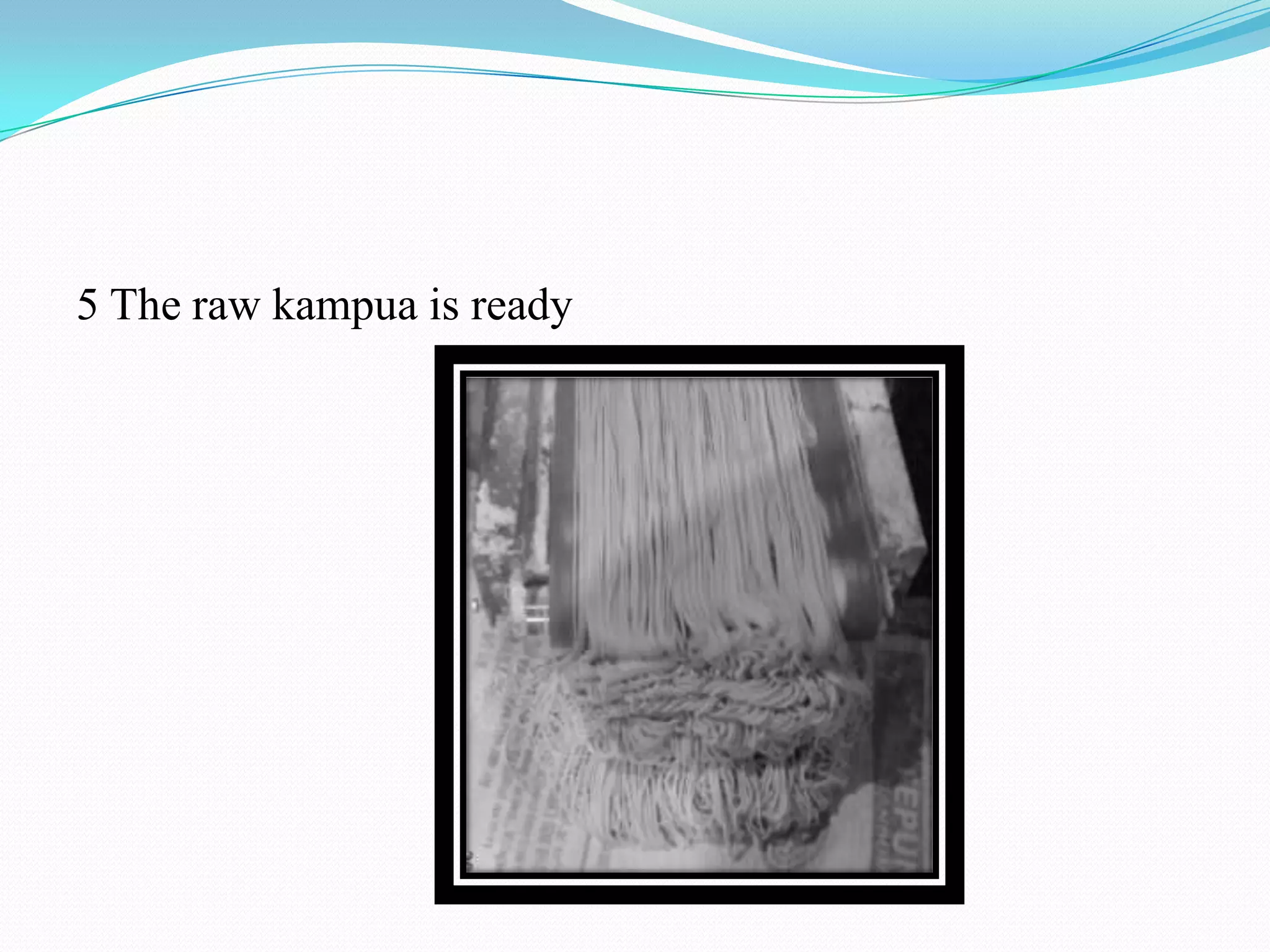 Raw kampua and yellow noodles | PPT