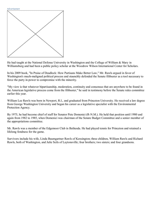 W. LEE RAWLS - Senior Counsel/Chief Of Staff to FBI (Baker Donelson ...