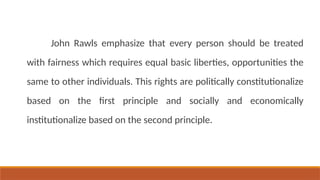 Rawls’ Theory of Justice Ethics Gened sub | PPTX