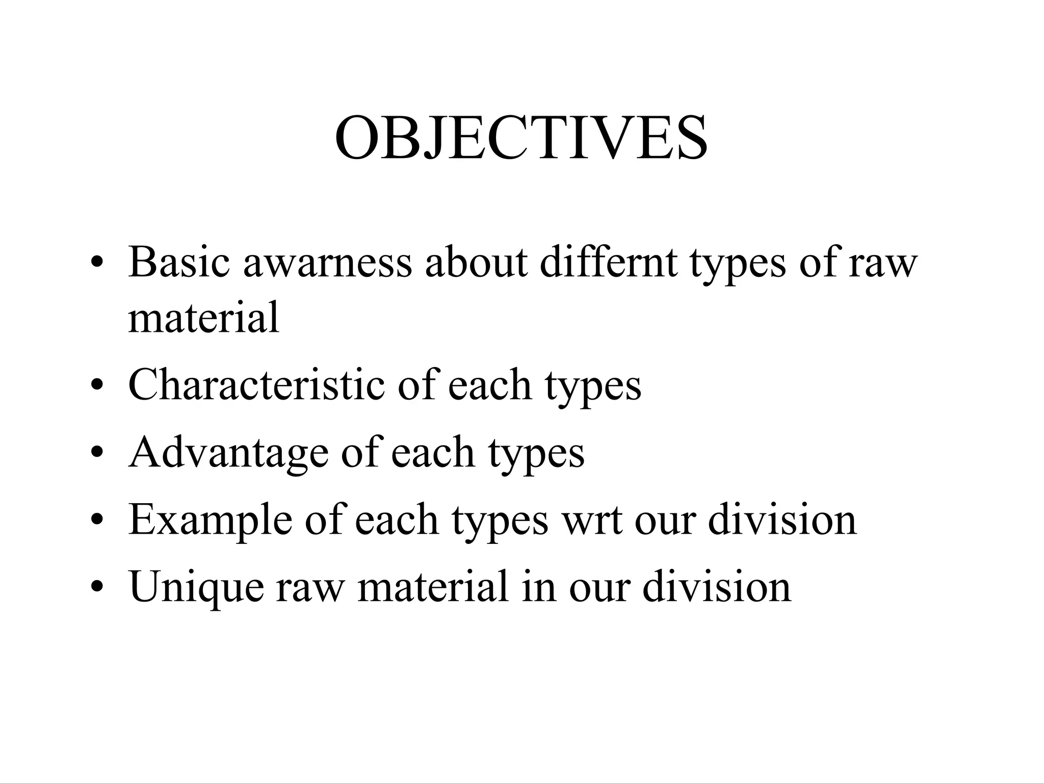 RAW MATEIAL and Heat Treatment process .ppt