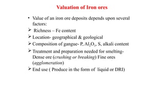 raw material - iron ore, flux , coal , .pptx