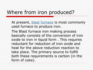 Raw Material In Iron Making | PPT