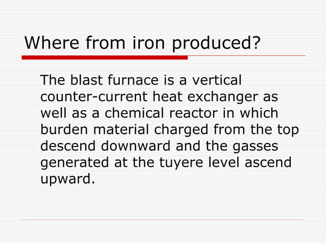 Raw Material In Iron Making | PPT