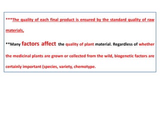 Raw materials | PPTX