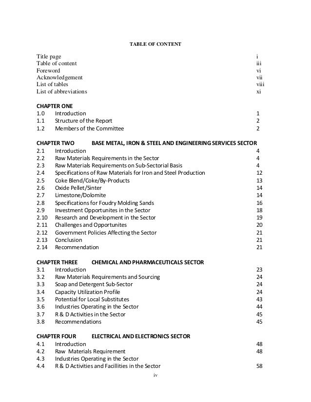 Raw materials and their uses