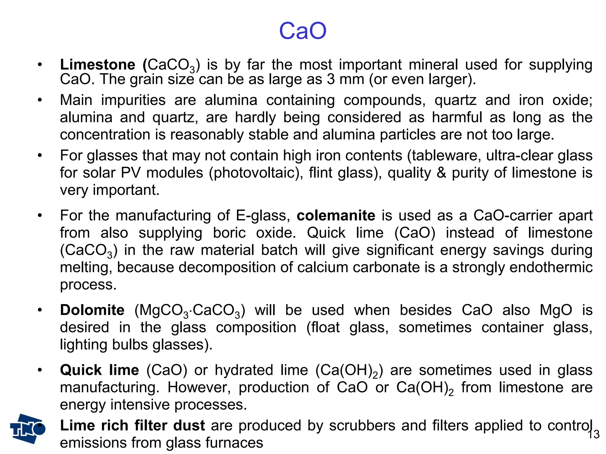 Raw materials & cullet | PDF