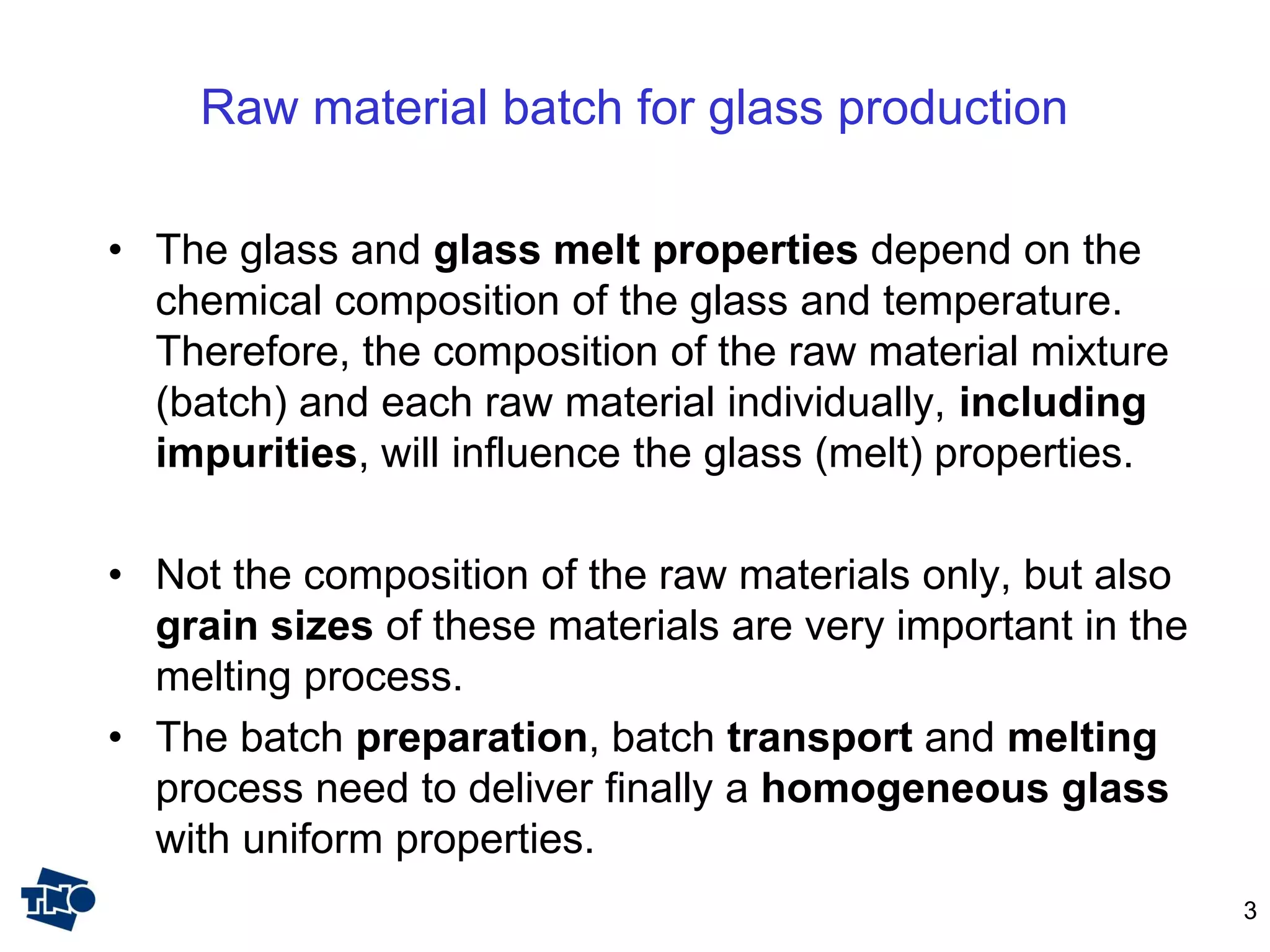 Raw materials & cullet | PDF