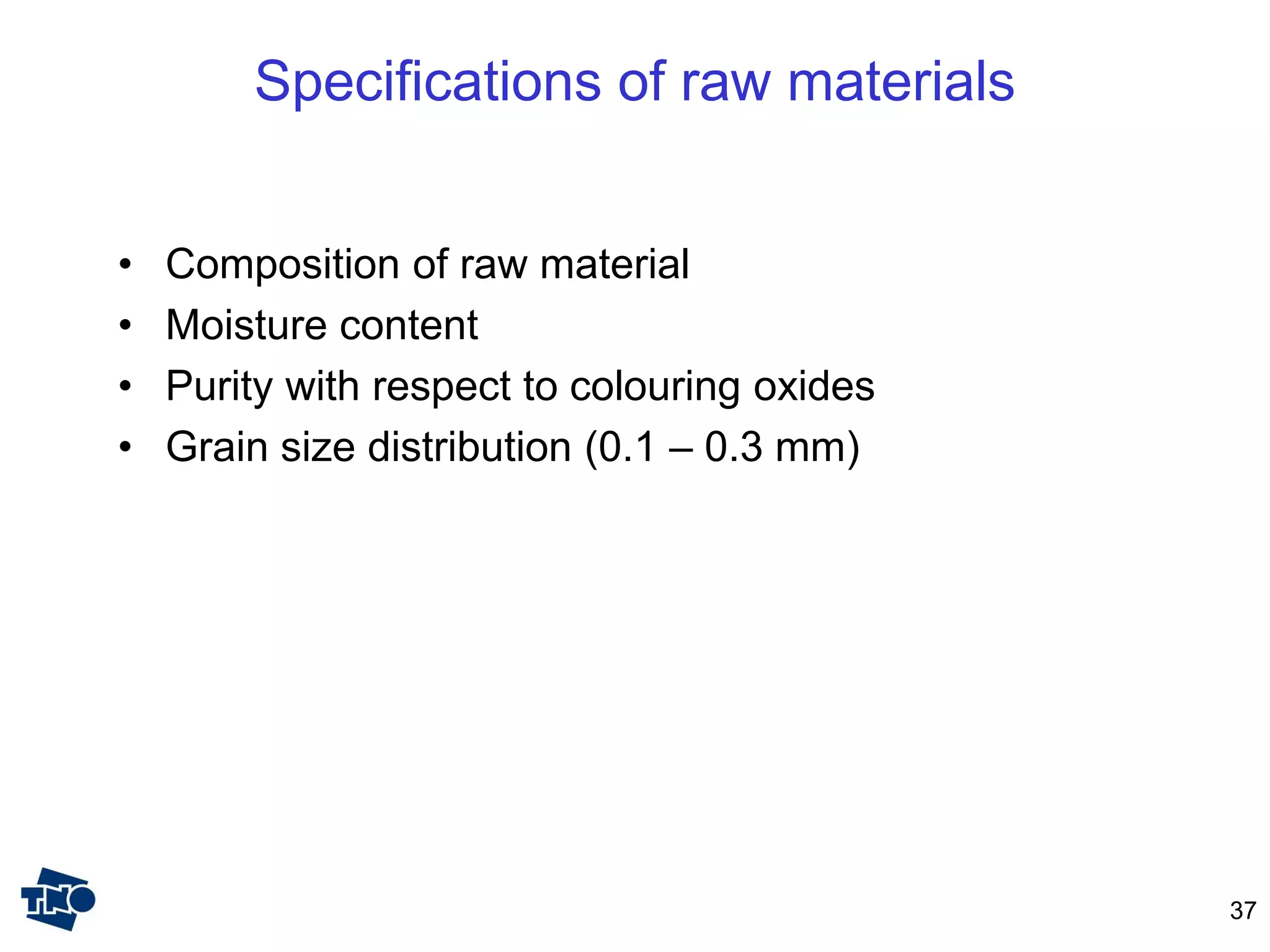 Raw materials & cullet | PDF
