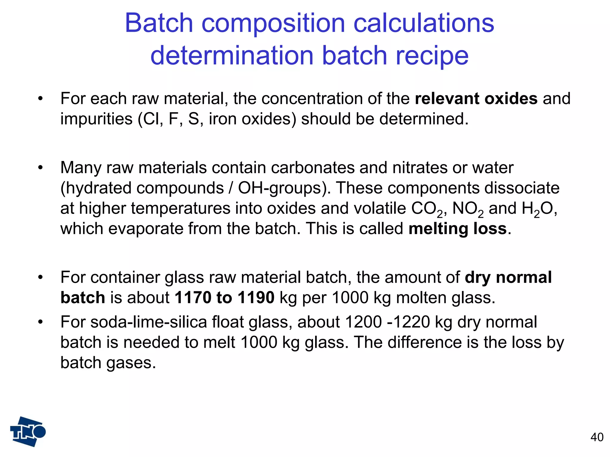 Raw materials & cullet | PDF