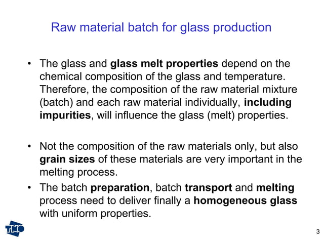 Raw materials & cullet | PPT