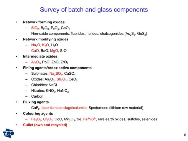 Raw materials & cullet | PPT