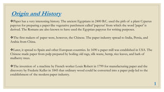 raw materials for paper making and the processing procedure involved..pptx