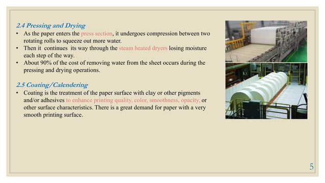 raw materials for paper making and the processing procedure involved..pptx | Woodworking | Arts ...