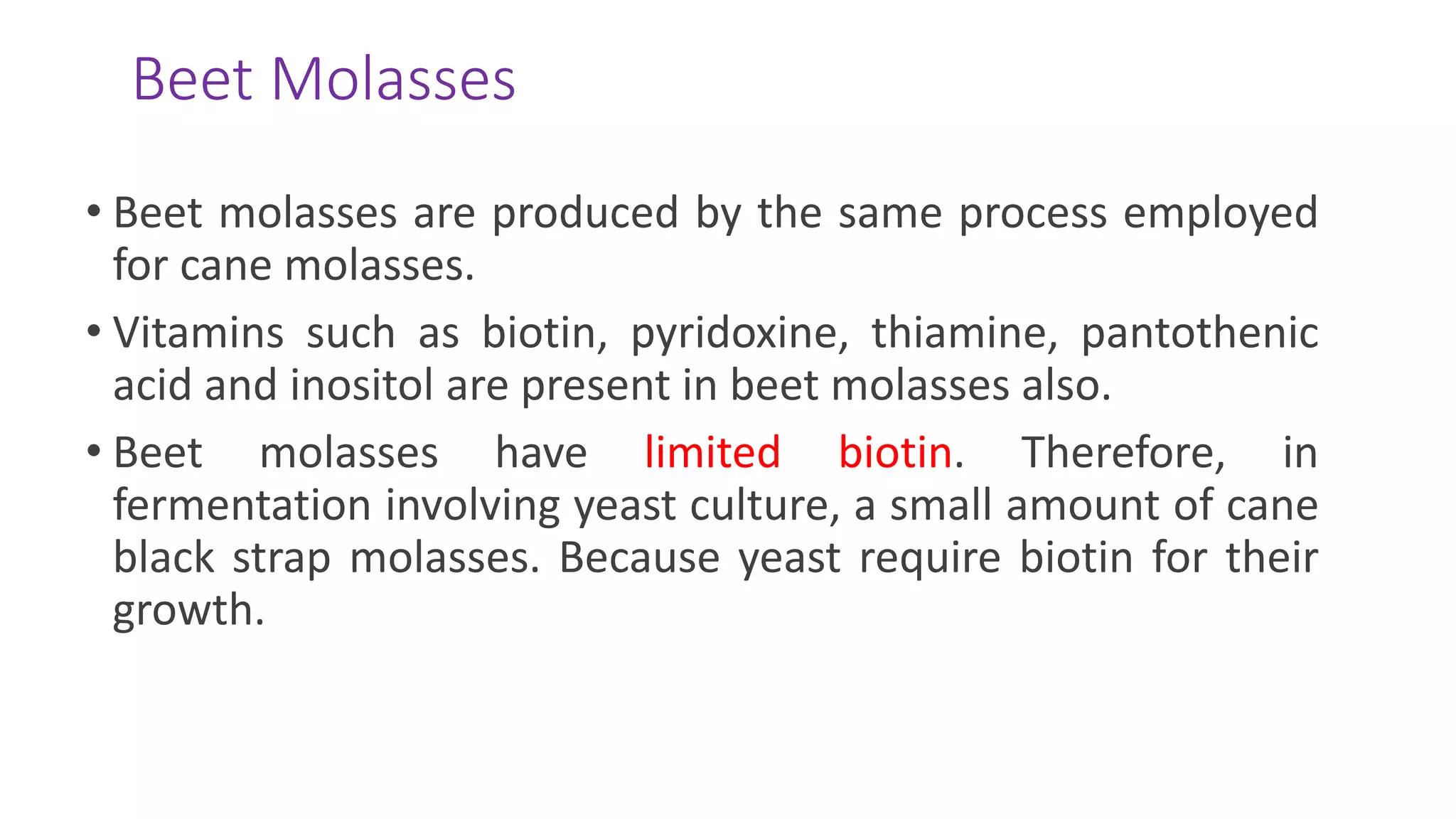 Raw materials in fermentation | PPTX