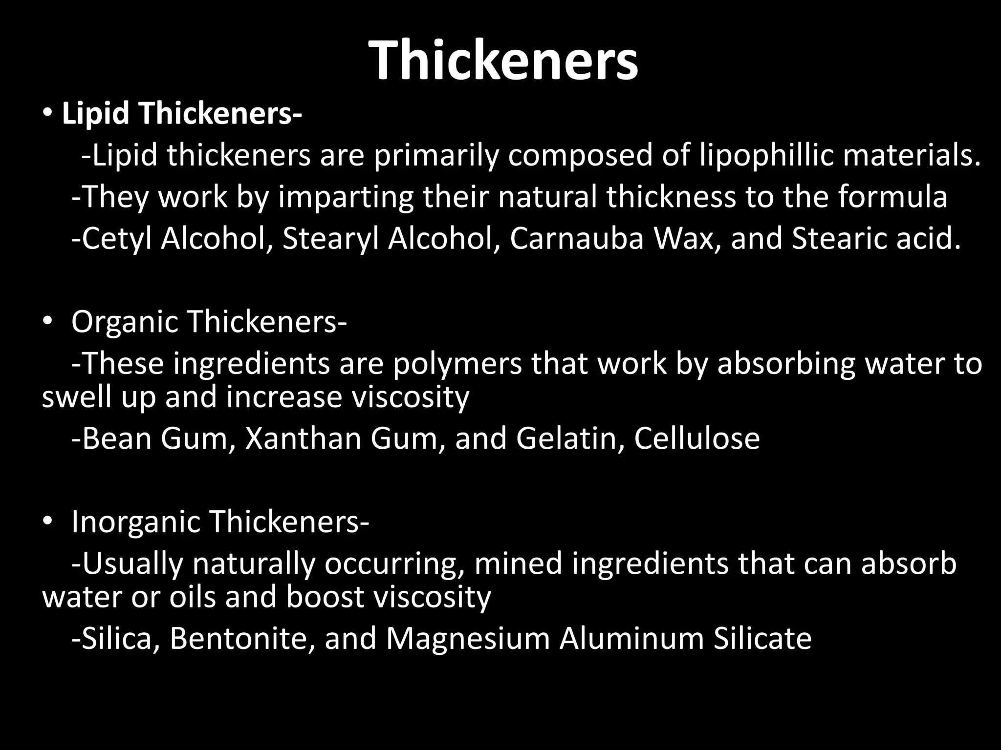 Basic Raw Materials used in Cosmetics | PPTX