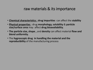 Raw material validation- process validation | PPTX