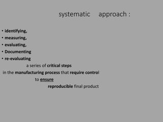 Raw material validation- process validation | PPTX