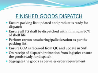 Raw material warehouse | PPTX