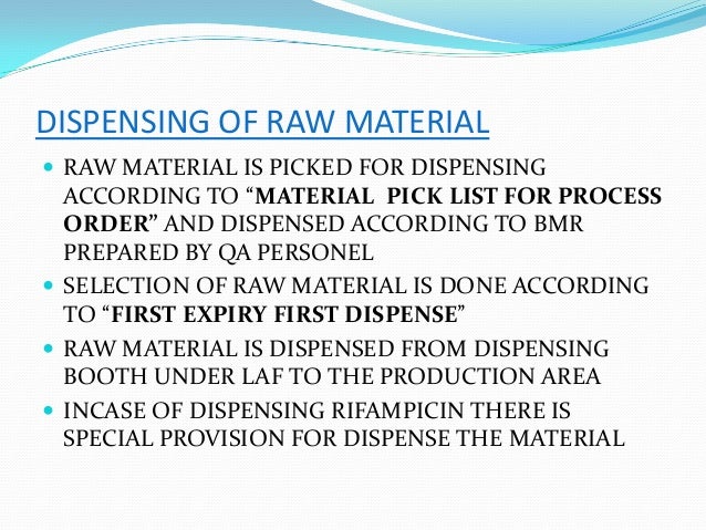 Raw material warehouse