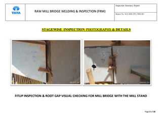 Raw mill bridge welding & inspection(frm) acl-mundwa | PPT