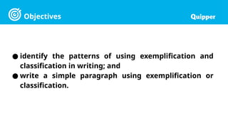 patterns of development of a written text | PPTX