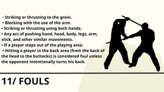 rules of arnis physical education power point presentation | PPTX