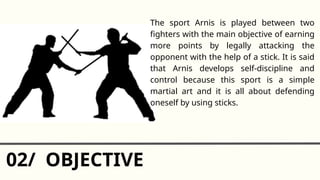 rules of arnis physical education power point presentation | PPTX