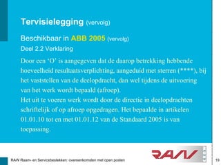 RAW raam- en servicebestekken | PPT