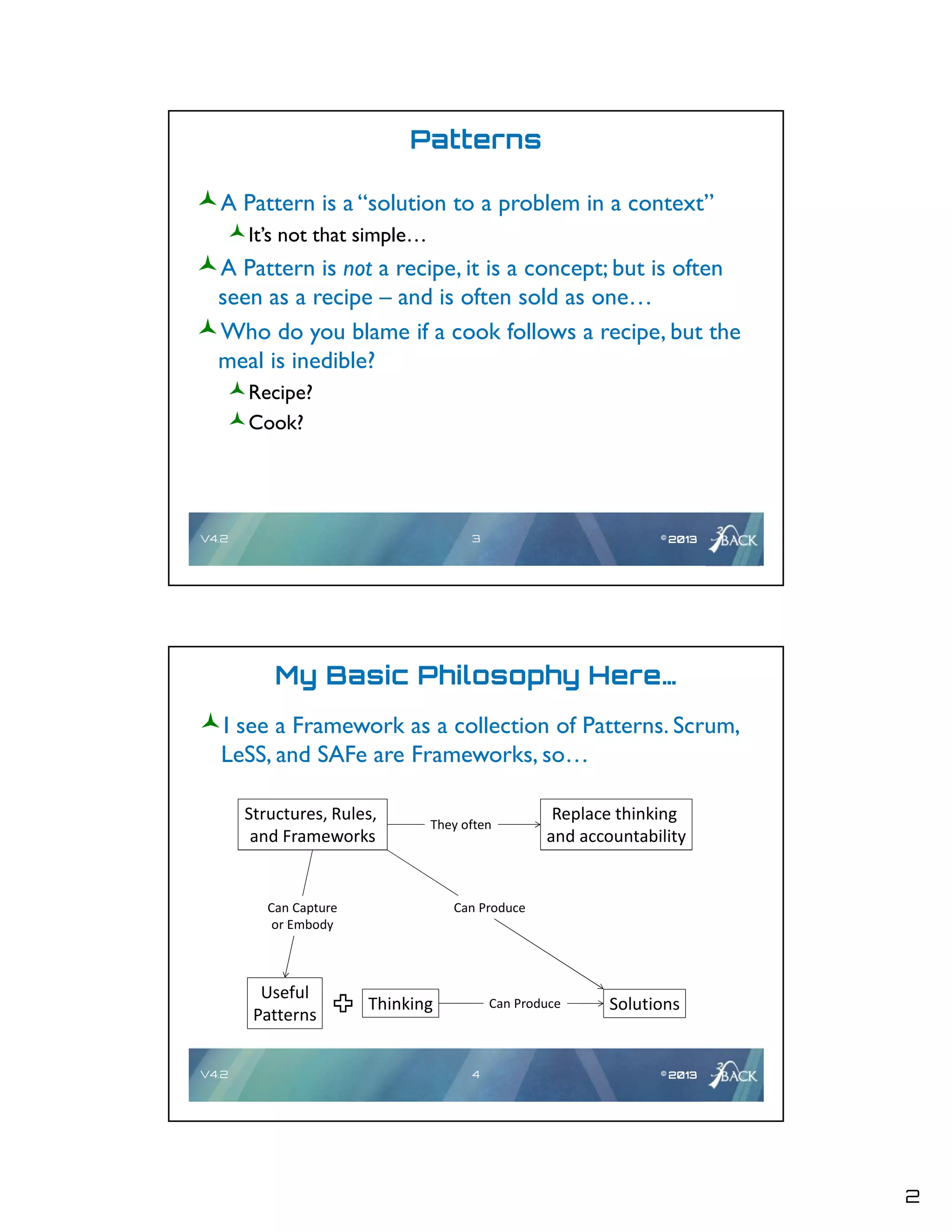 Rawsthorne scrum patterns_agiledc_v2d | PDF