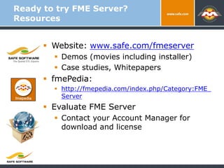 From Raw to Cooked: In-Depth FME Desktop to FME Server Workflow | PPTX