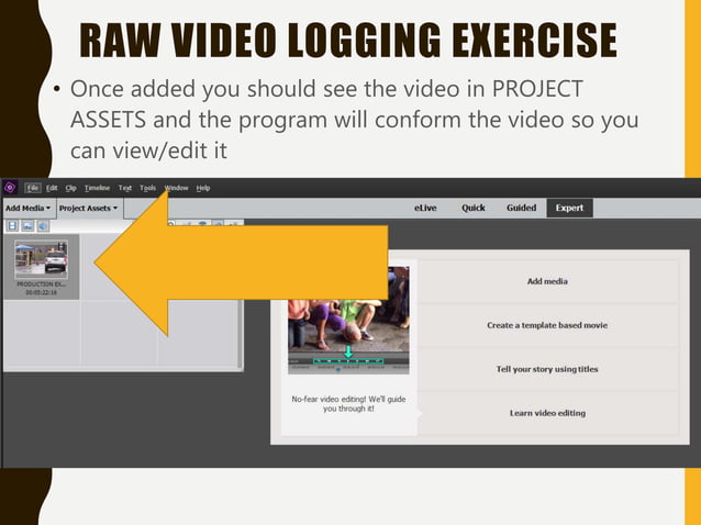 COMM 106 RAW VIDEO LOGGING EXERCISE | PPTX