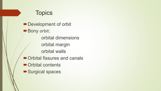 Anatomy of human orbit | PPTX