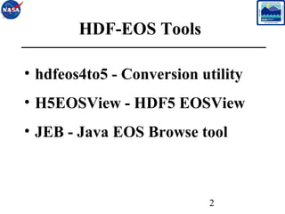 HDF-EOS Tools | PPT