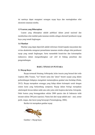 PKM Penelitian Rayap | DOC