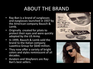 Ray ban ppt | PPTX