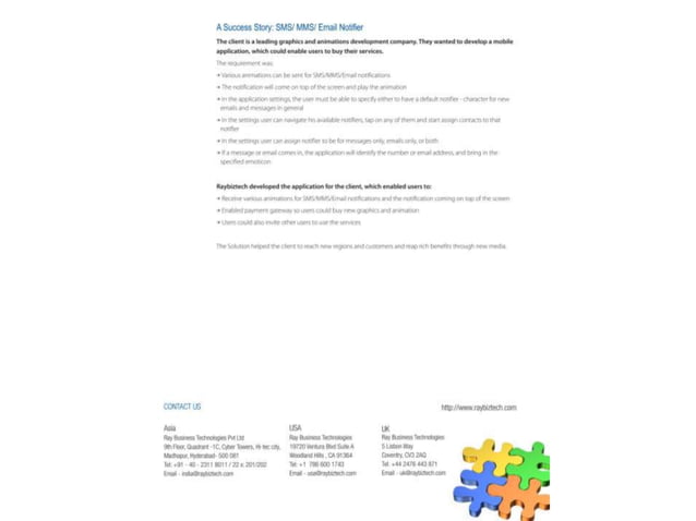 Raybiztech Mobile Solutions | PPT