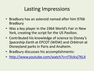 Ray bradbury power point | PPT