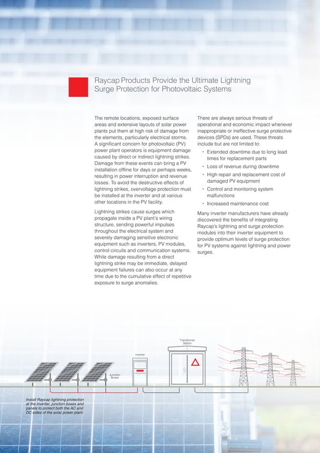 Raycap Solar brochure | PDF | Gas and Electric | Home Utilities