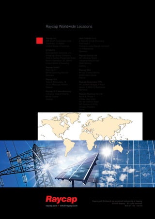 Raycap Solar brochure | PDF | Gas and Electric | Home Utilities