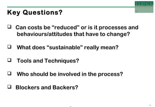 Ray carter sustainable cost reduction format 13 06-07 - copy | PPT