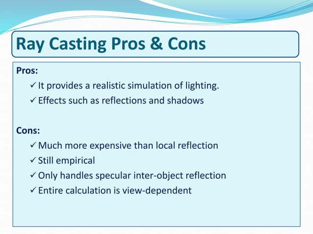 Ray casting algorithm by mhm | PPTX | 3-D Graphics | Computer Software ...