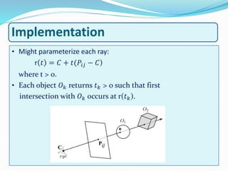 Ray casting algorithm by mhm | PPTX | 3-D Graphics | Computer Software and Applications