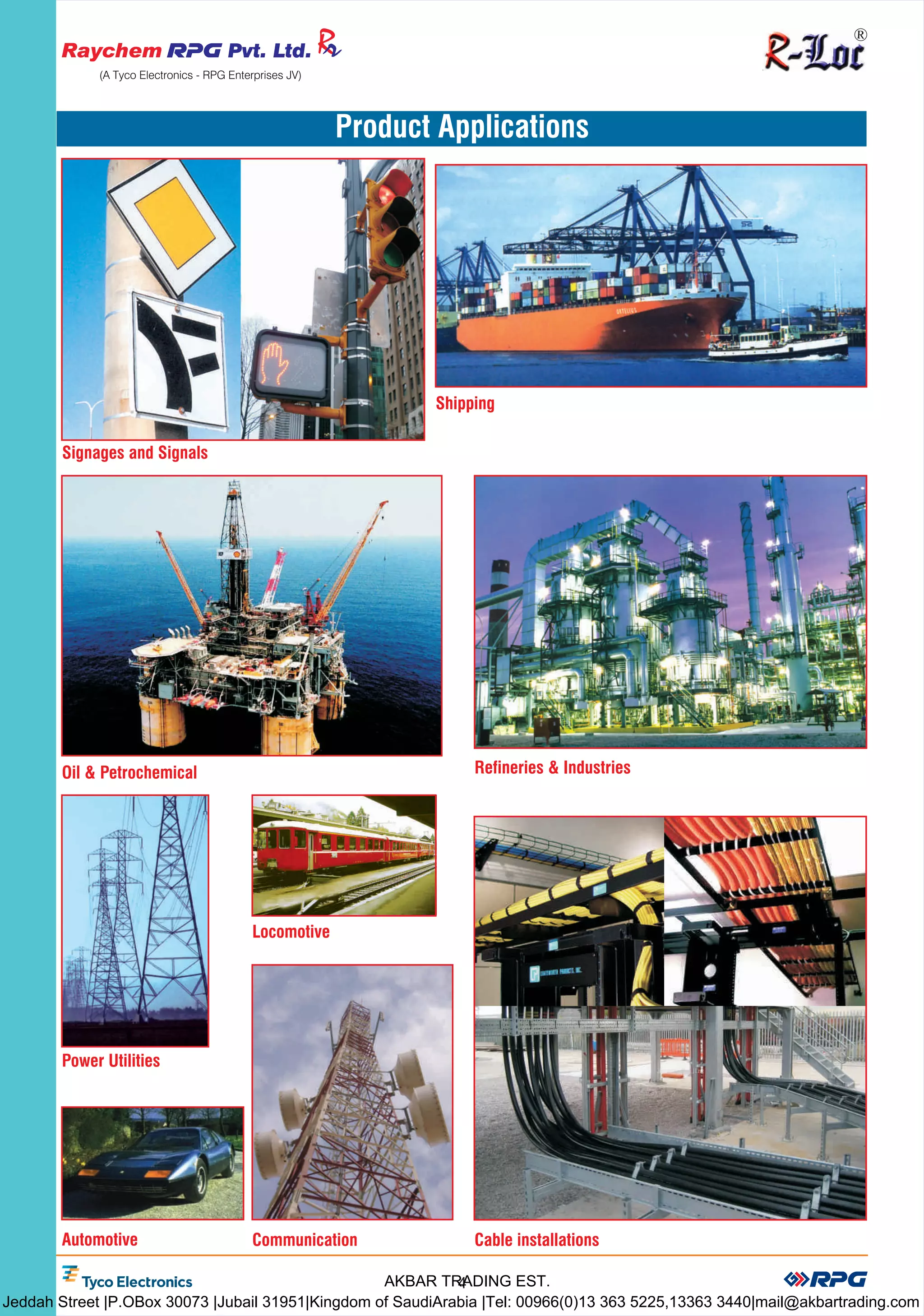 Raychem rpg cable tie stockist - SAUDI ARABIA - AKBAR TRADING | PDF