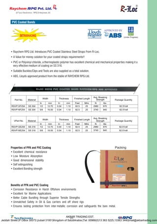 Raychem rpg cable tie stockist - SAUDI ARABIA - AKBAR TRADING | PDF