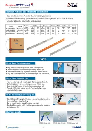 Raychem rpg cable tie stockist - SAUDI ARABIA - AKBAR TRADING | PDF